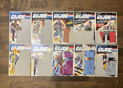VINTAGE 3 3/4 GI Joe Card FULL Cardback LOT OF 10 Hasbro Budo ...