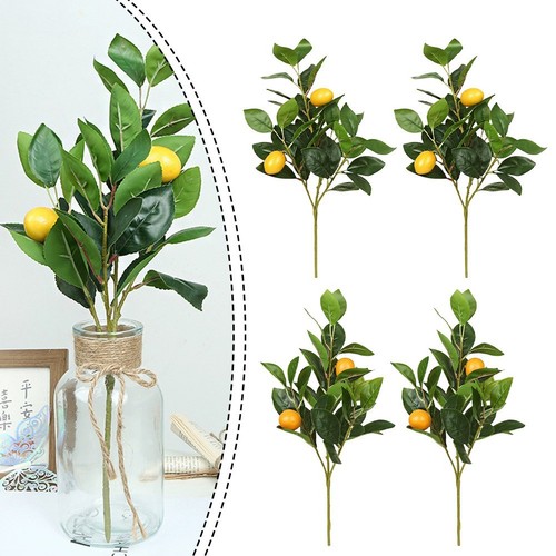 Lot de 2 citrons artificiels réalistes décor citron simulé pour centre ...