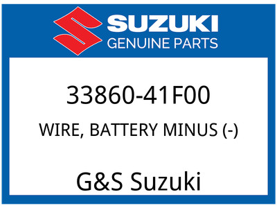 Suzuki OEM Part 33860-41F00 WIRE,BATTERY MINUS | eBay