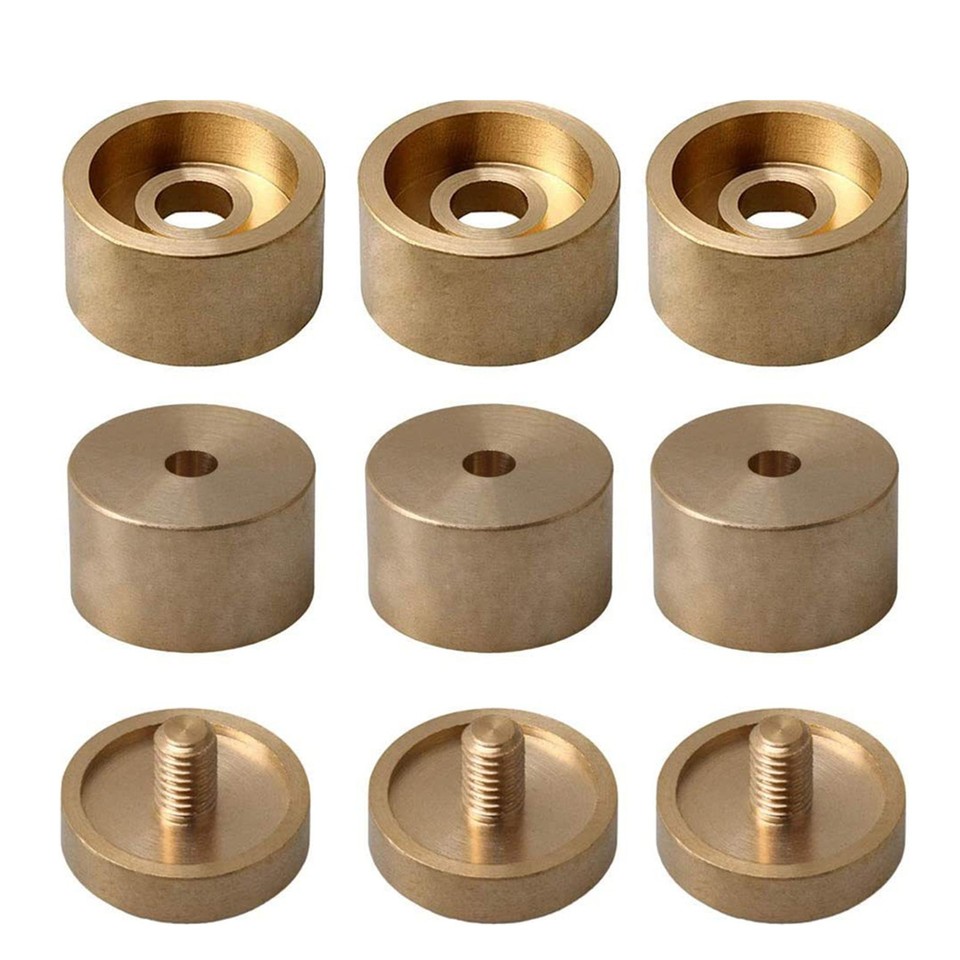 9PCS Brass Trumpet Valve Finger Buttons Trumpet Accessories Musical ...