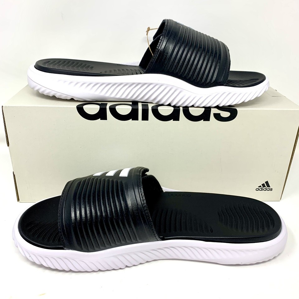 Adidas Alphabounce Slide 2.0 Sandals Black White Men’s 12 GY9415 | eBay