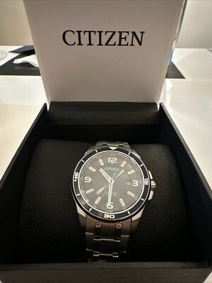 Citizen Men's Eco-Drive Titanium Silver Blue Dial Sapphire 42mm Watch ...
