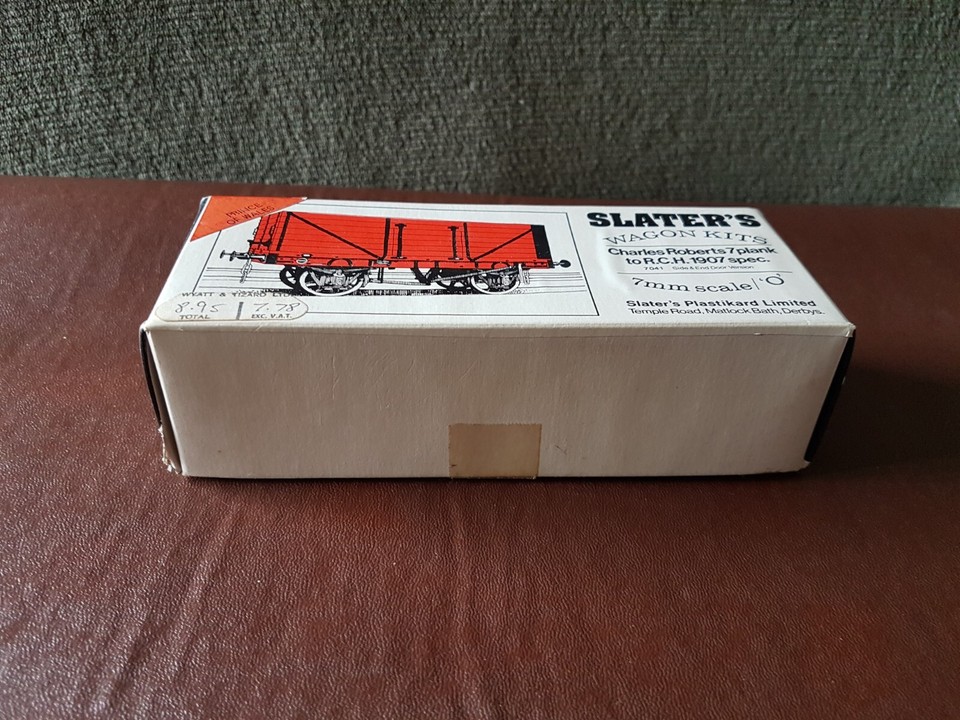 Slater's Wagon Kits - Charles Roberts 7 Plank Open Wagon - Box Only ...