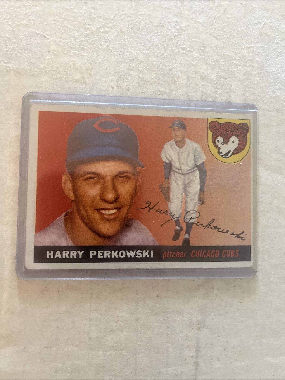 1955 Harry Perkowski Chicago Cubs Topps Baseball Card #184 | eBay