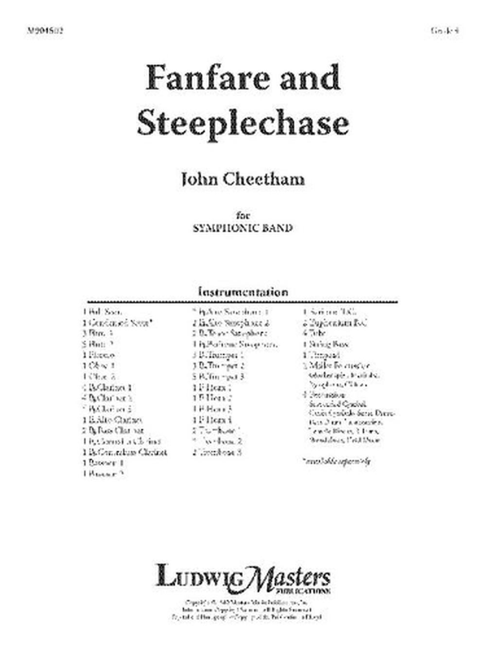 Master Band Ser.: Fanfare and Steeplechase : Condensed Score by John ...