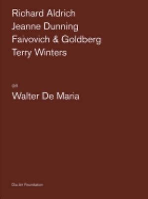 Artists on Walter de Maria by Jeanne Dunning (2017, Trade Paperback ...