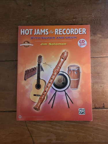 Hot Jams for Recorder With Guitar and Drum Jim Soloman New Book & CD ...