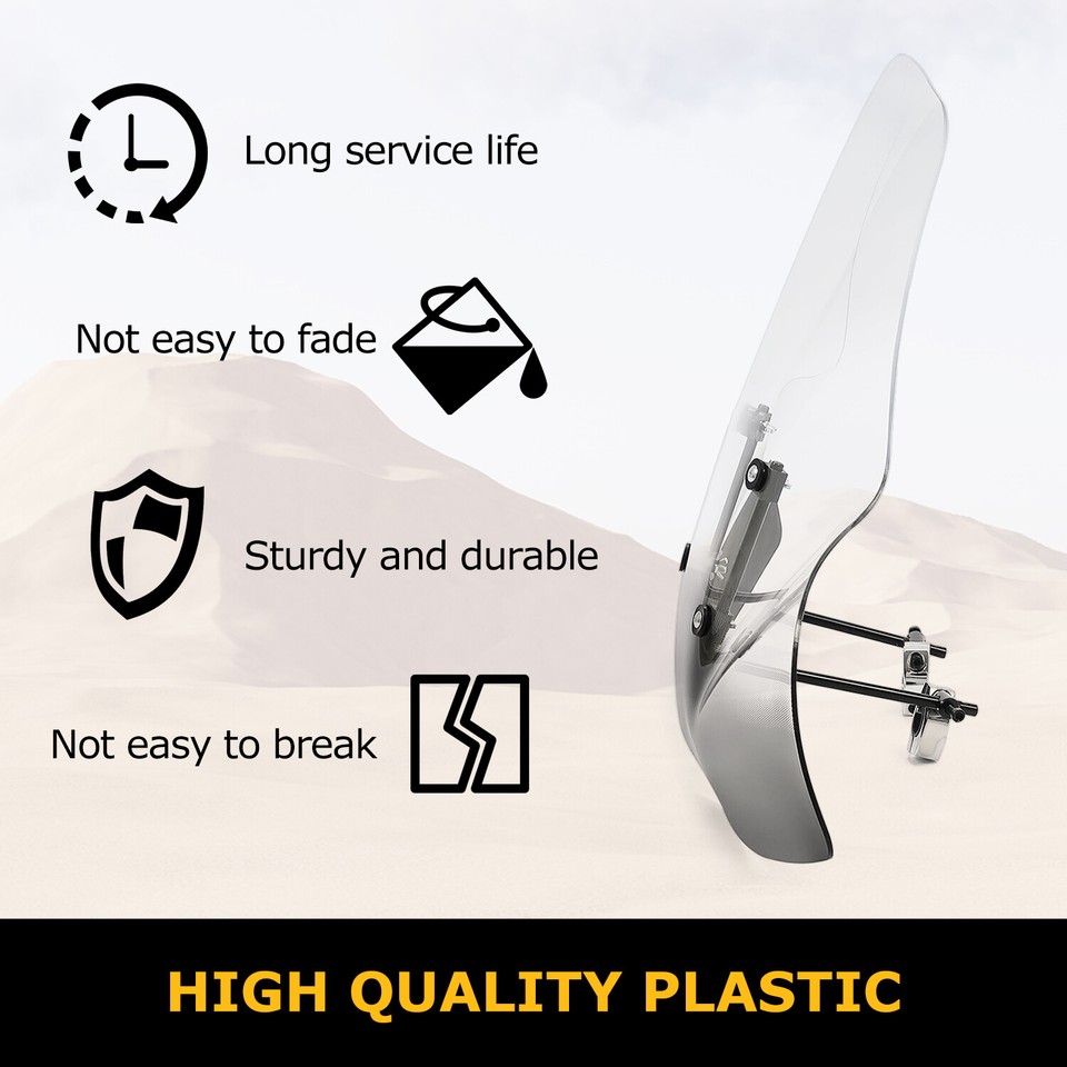 2-Tone Utility Windshield For Honda FourTrax Rancher Foreman Yamaha ...