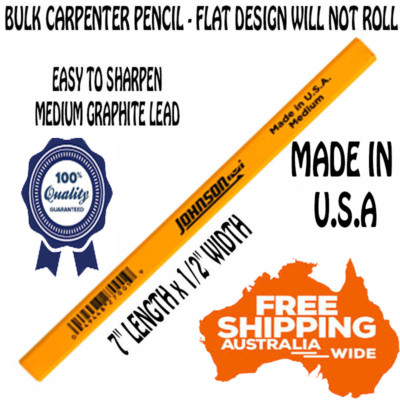 New Carpenter Pencil Soft Lead Builders Carpenters Carpentry Mark Wood ...