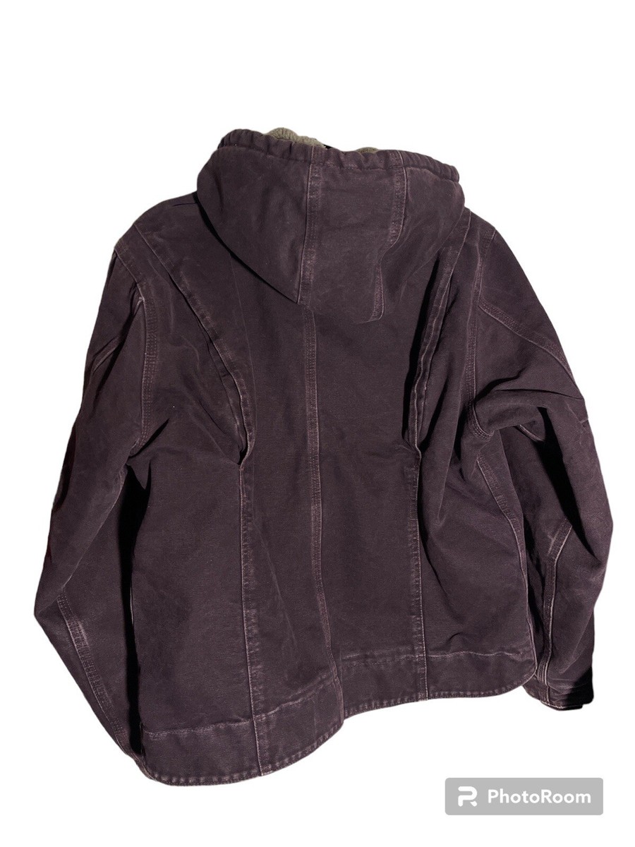 VTG Carhartt Jacket Sherpa Lined Coat Purple Womens Large VTG Carhartt Jacket Sherpa Lined Coat Purple Womens Large