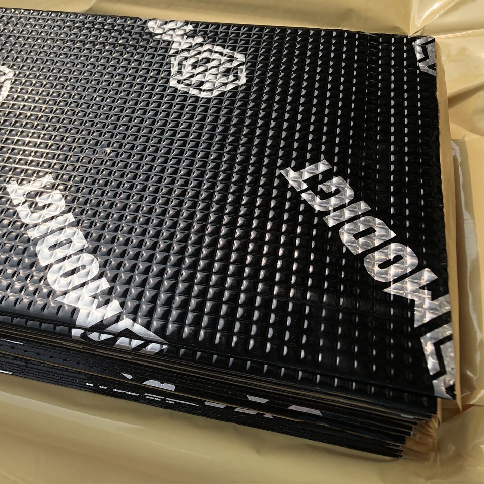 10Sqft 80Mil Car Sound Deadener Butyl Rubber Sound Dampening Deadening ...