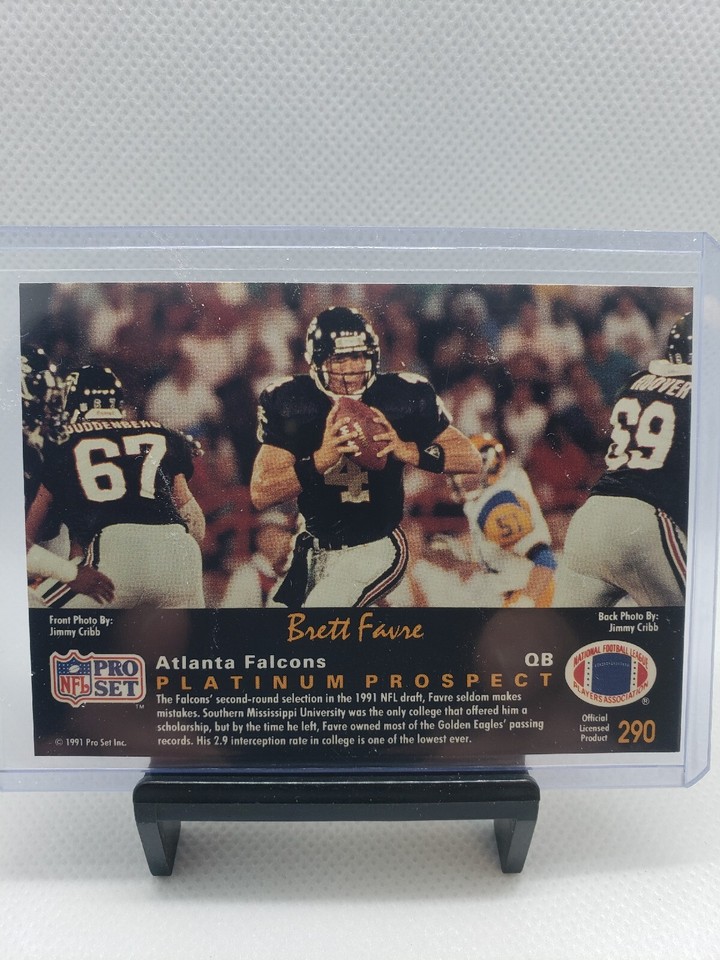 1991 NFL Pro Set Brett Favre Rookie Card #290 | eBay