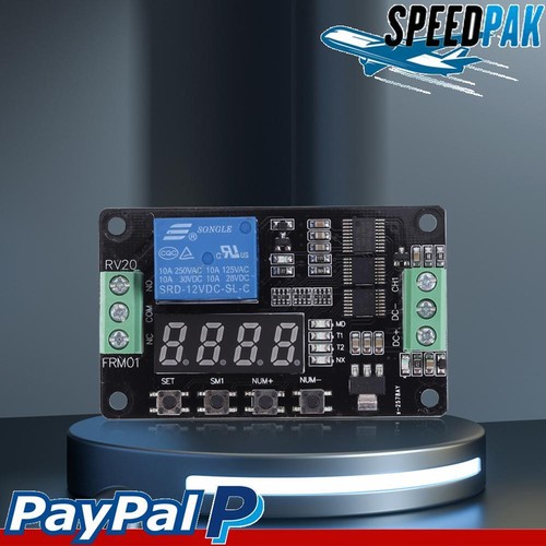 FRM01 Relay Control Module PLC Digital Display 1 Channel Trigger Relay ...