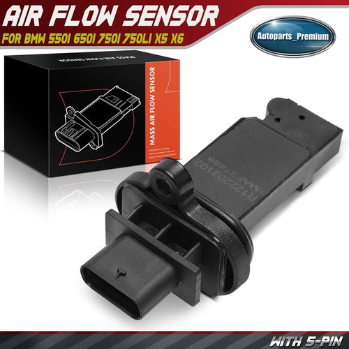Mass Air Flow Sensor MAF for BMW E60 E63 E65 E66 E70 550i 650i 750Li w ...
