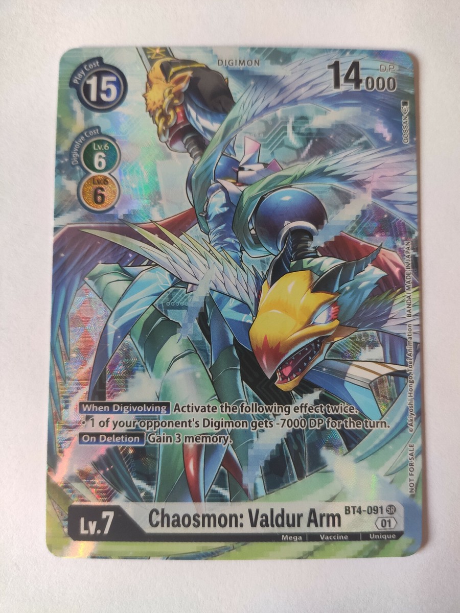 Chaosmon Valdur Arm Chaosmon: Valdur Arm BT4 091 SR Digimon Great