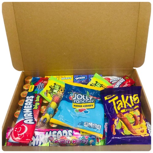 Buy American Sweets Gift Box USA Candy Hamper Takis Nerds Jolly Rancher ...