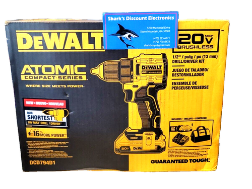 DEWALT ATOMIC COMPACT SERIES 20V MAX Cordless Drill - DCD794D1 for sale ...