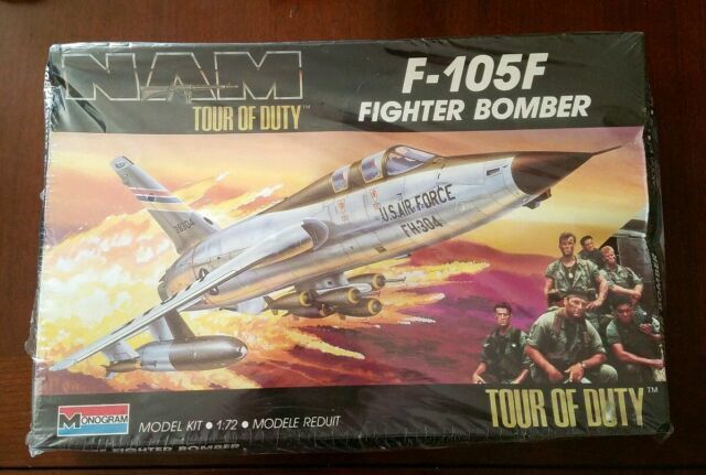 F-105f Fighter Bomber 1/72 Scale Monogram Model Kit 5450 Age 10 Thru ...