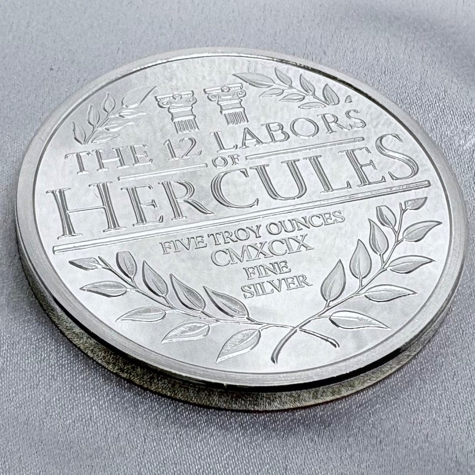 VERY RARE 5oz .999 Fine Silver Hercules Proof Round #495/500 [T10] | eBay