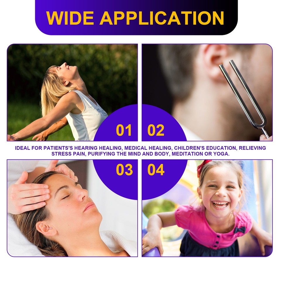 Tuning Forks Set-128 Hz, 256 Hz, 512 Hz,Tuning Forks Perfect for ...