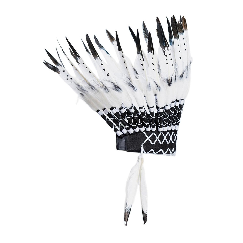 Hellery American Chief Indian Native Hat Feather Headdress Head ...