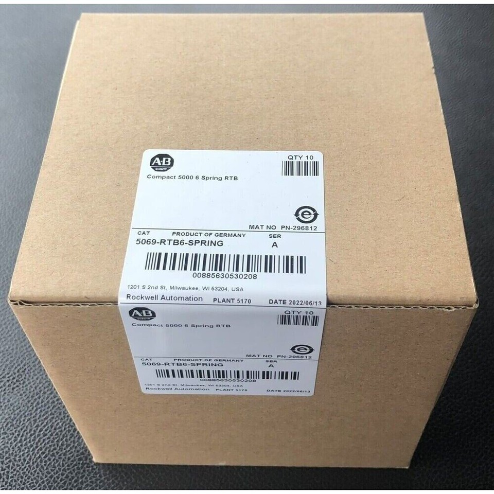 New Allen Bradley 5069-RTB6-SPRING Compact 5000 6 Spring RTB Sealed US ...