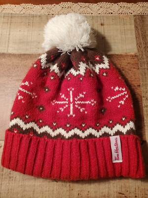 Tim Hortons Knit Beanie Winter Hat Red White Skiing Snow | eBay