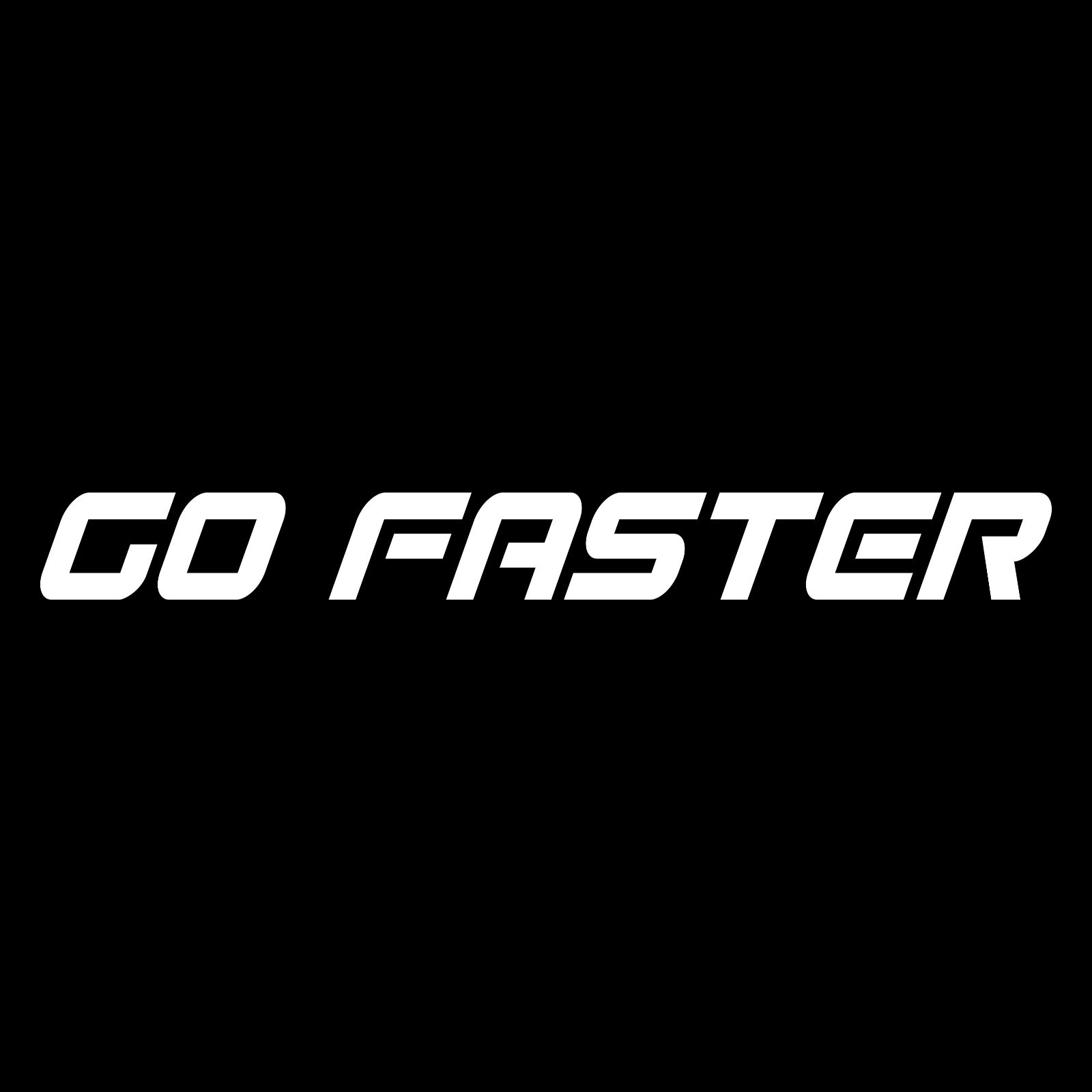 Go Faster Sticker - 2 Pack Window Decals | eBay
