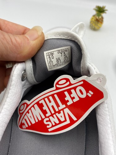 Vans 721356 Old Skool CANVAS Low Top Skate Sneakers Shoes WHITE Mens ...