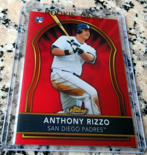 ANTHONY RIZZO 2011 Topps Finest RED REFRACTOR 05/25 SP Rookie Card RC ...