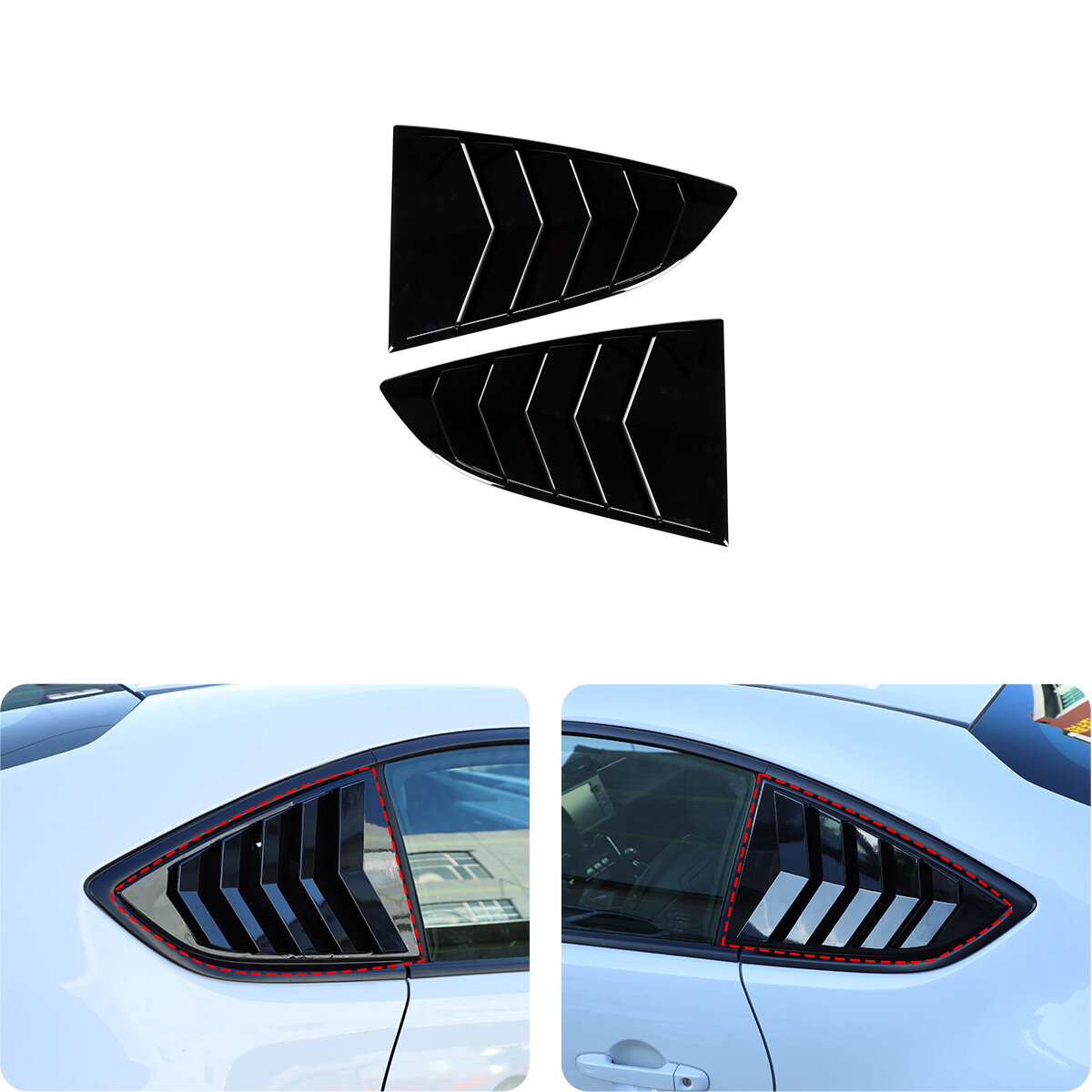 For 2022-2023 Subaru BRZ/Toyota GR86 Side Window Louvers Scoop Covers ...