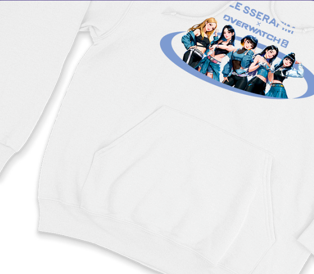 Le Sserafim X Overwatch 2 Hoodie Original Ver. White (Official Product ...