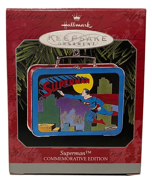 Vintage Hallmark Keepsake DC Comics Superman Tin Lunch Box Ornament ...