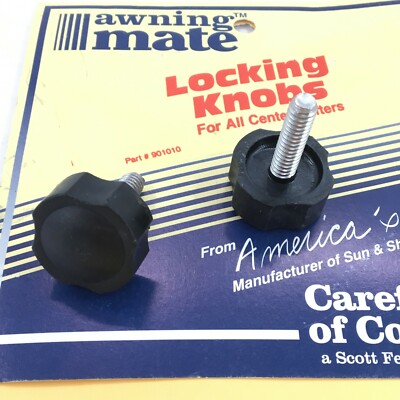 2 Pk Carefree Of Colorado Brand 901010 Awning Rafter Locking Knobs Camper, RV | eBay