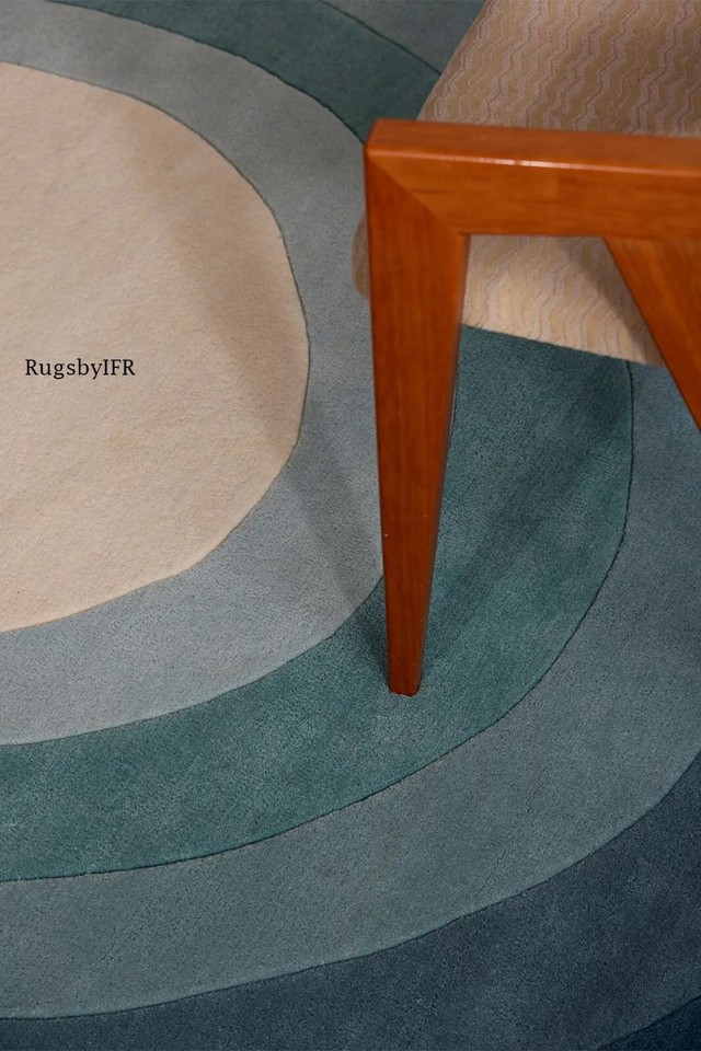 Hand Tufted Modern Designer Kidney Shape Rug Handmade Rugs for Living ...