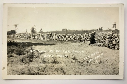 Becker Lodge Camp Mack Milford Indiana RPPC Real Photograph Photo ...