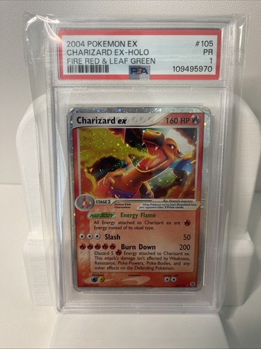 2004 Pokemon EX Fire Red & Leaf Green #105 Charizard ex Holo PSA 1 | eBay
