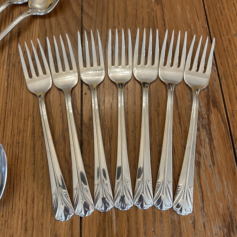 Tulip Time Insico Stainless USA International Flatware-Lot of 49 ...