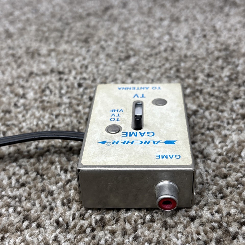 Vintage TV/Game/Computer RF Switch Box Adapter for Atari 2600 Coleco ...
