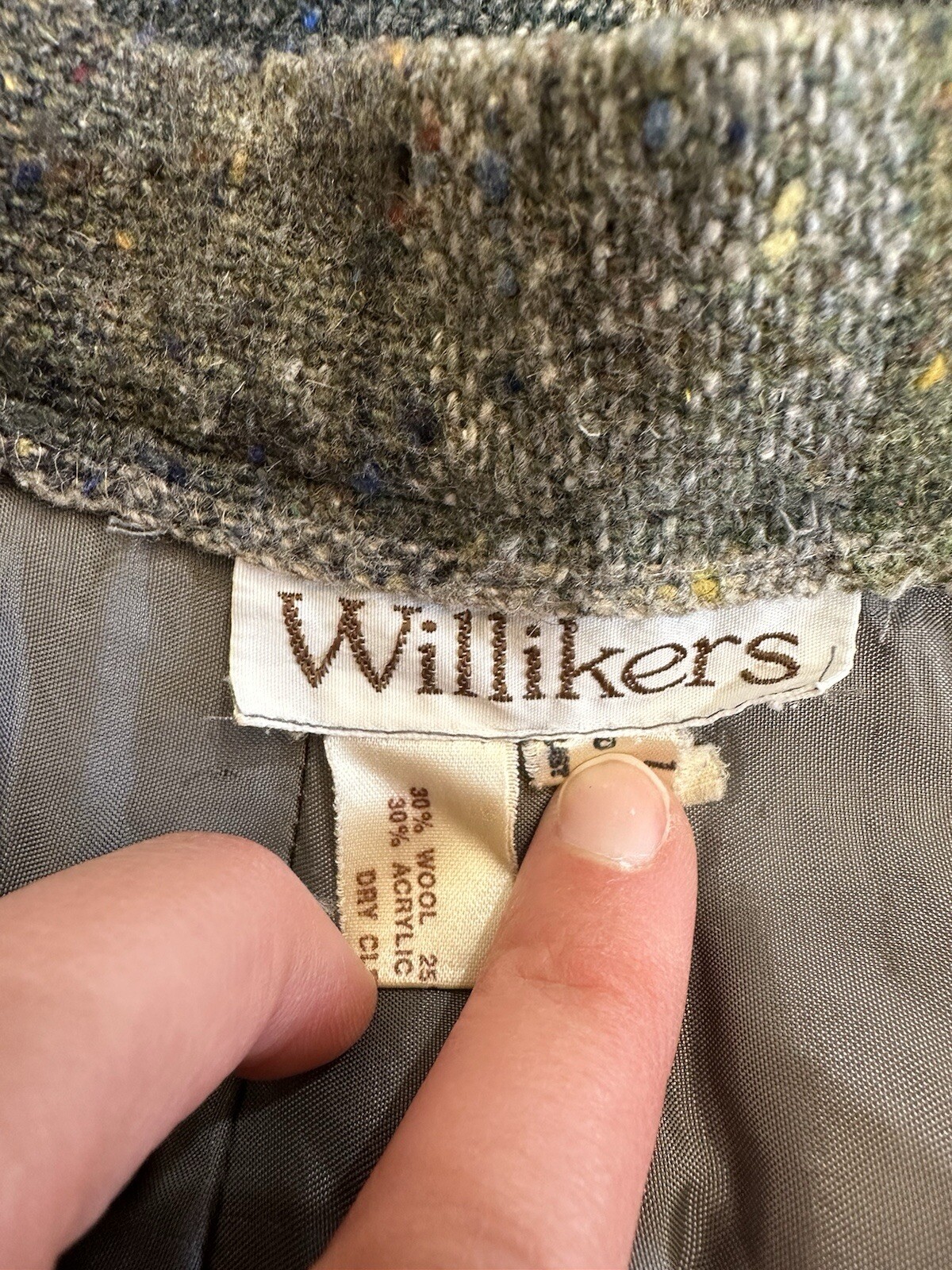 Vintage 50s 60s Willikers Wool Plaid Check A Line Mid… - Gem