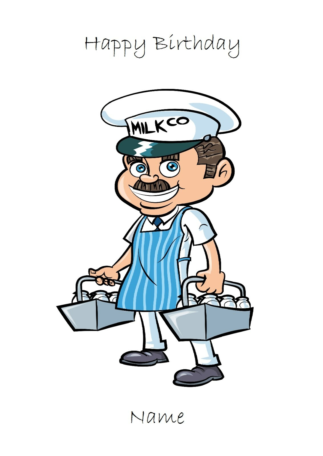 Milkman personalised card any occasion | eBay UK
