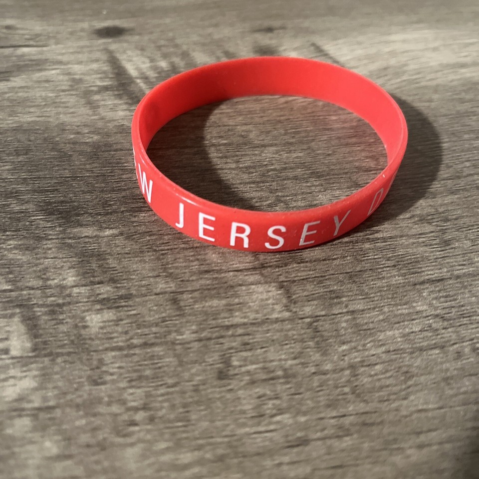 NHL New Jersey Devils Red Bracelet Rubber Silicone Bracelet NHL ...