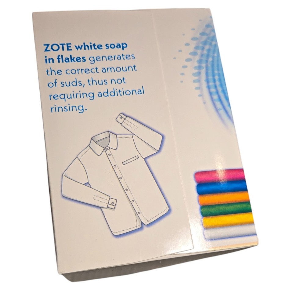 Jabon ZOTE Blanco Laundry Flakes, White All Natural Laundry Soap, 17.6 ...