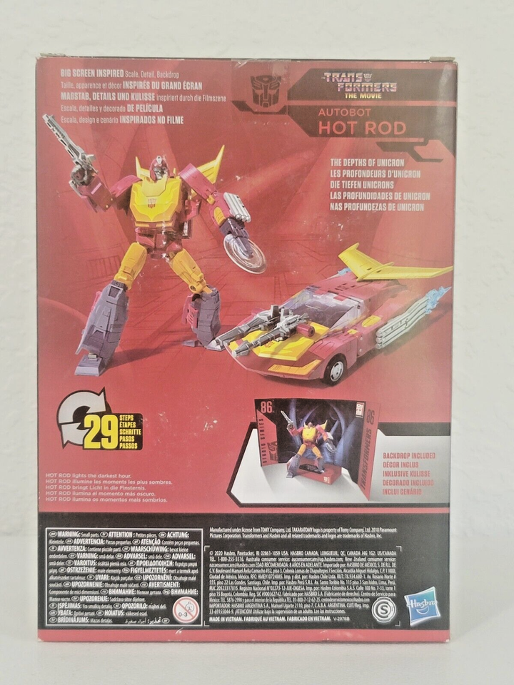 Hasbro Transformers Studio Series Hot Rod 86 Voyager Class Action ...