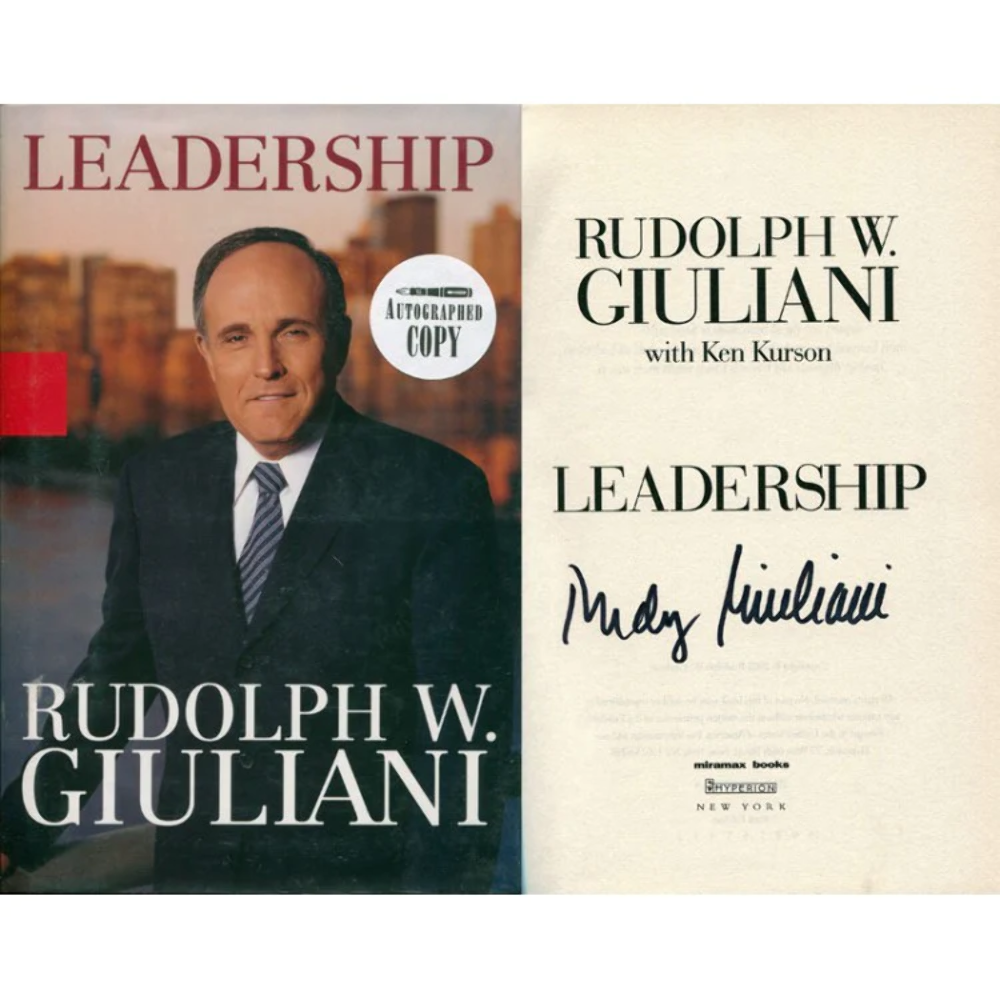 Rudy Giuliani Autographed Leadership Book | eBay