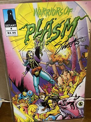Warriors Of Plasm #4 1993 Defiant Comic Book SIGNED Free Ship! | eBay