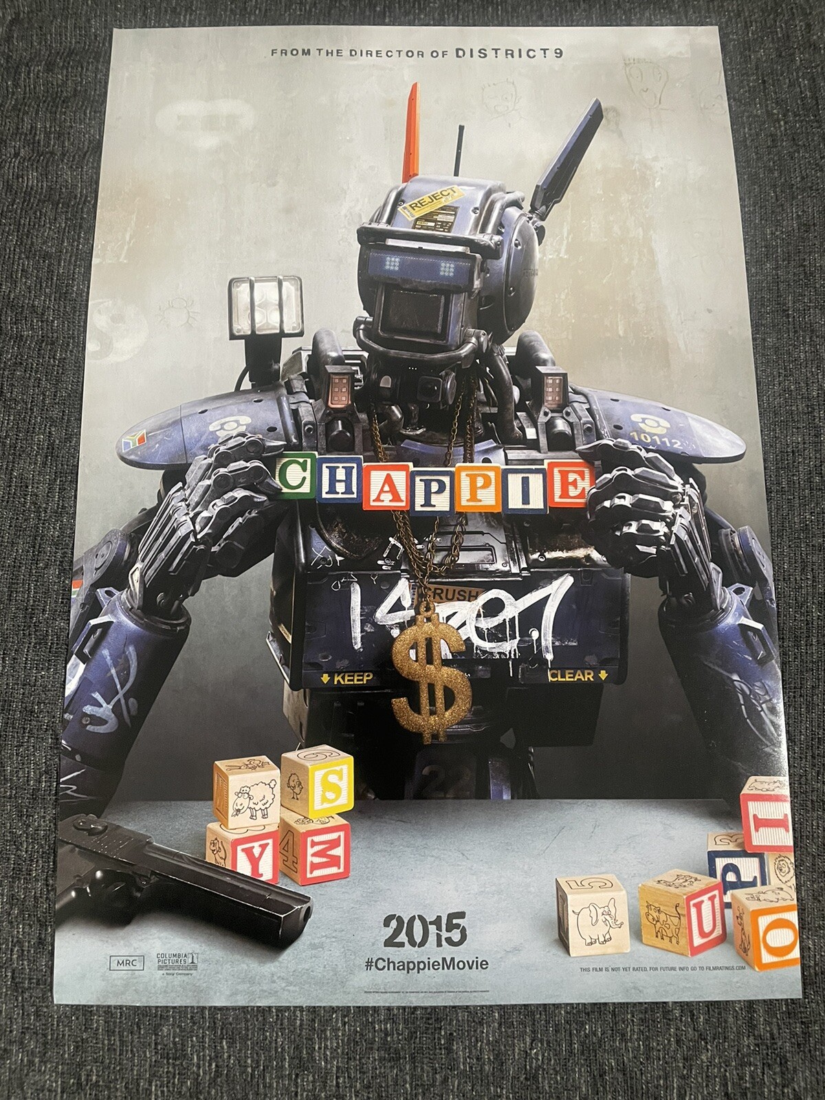 Chappie (2015) Movie Poster, 11 3/8”x17” | eBay