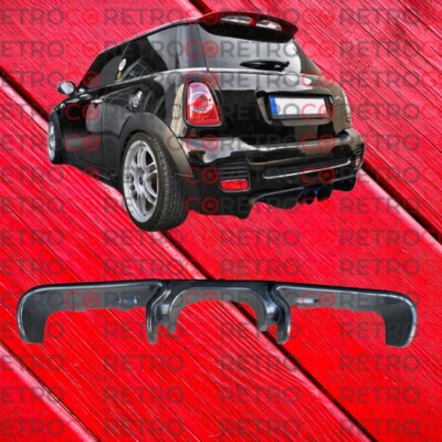 For Mini Cooper S R56 R57 R58 Abs Plastic Rear Bumper Diffuser Lip Kits ...