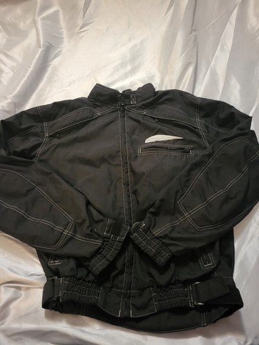 HONDA Rider Collection INTERSTATE Padded Black Motorcycle Jacket Size L ...
