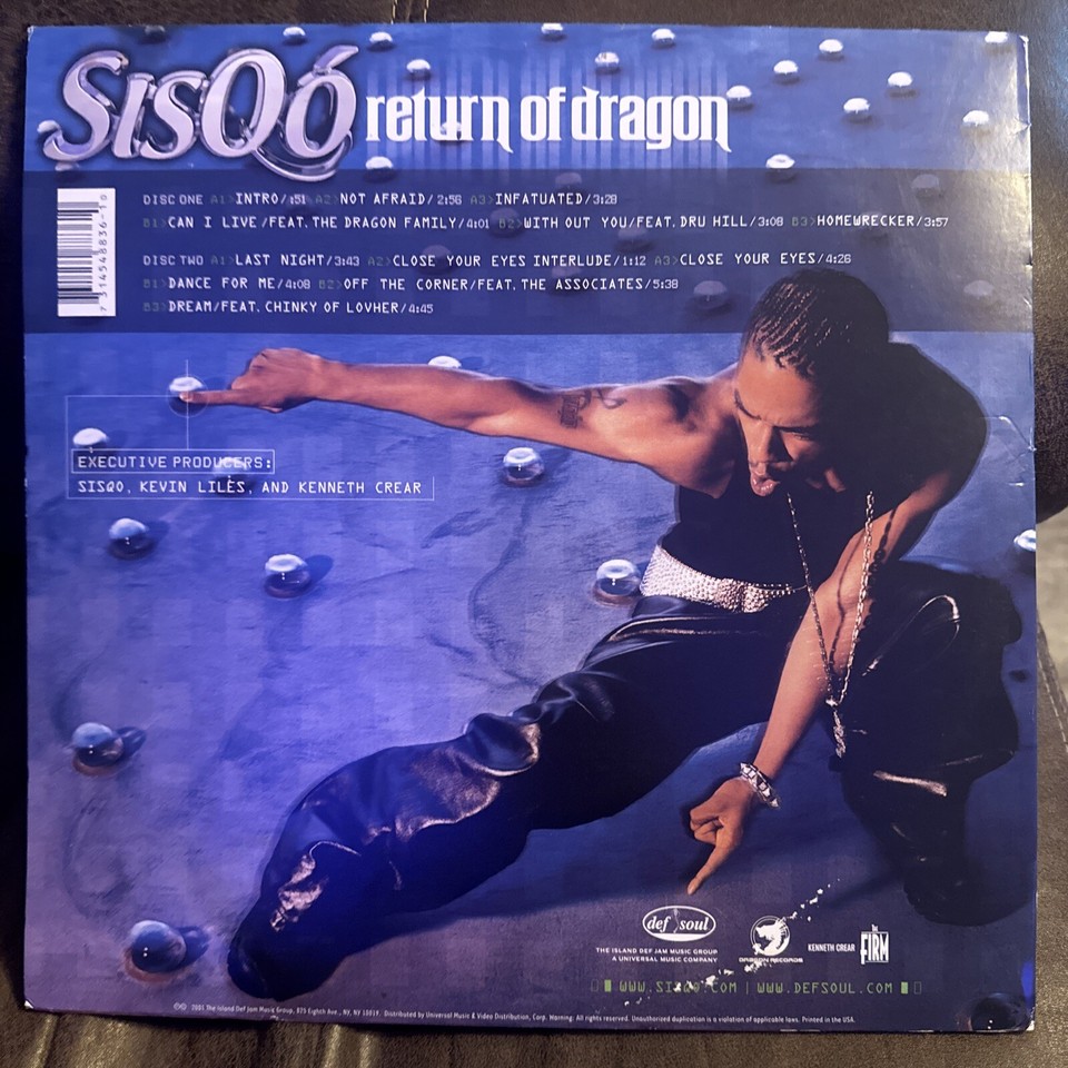SisQo - Return of Dragon 2001 Vinyl Record 2xLP Dru Hill Def Jam/Def ...